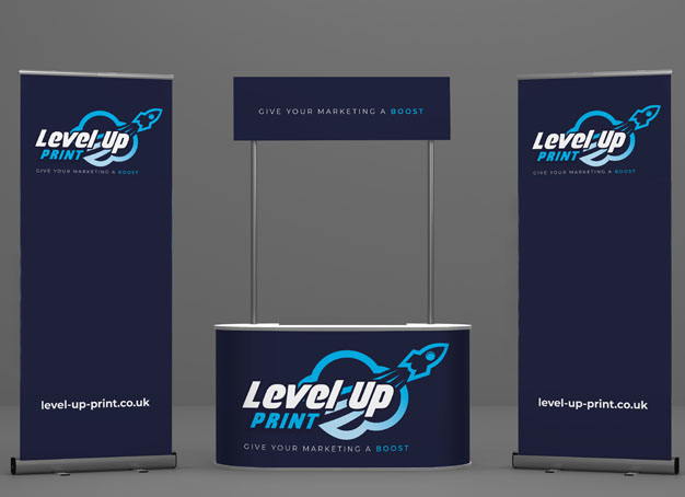 Exhibition Stands in Newmarket | Roller Banners | Fabric | Level Up Print